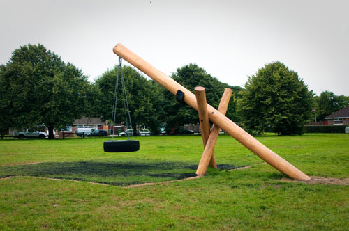 Hardwood Play Equipment Ferring - Hardwood Robinia Play Area
